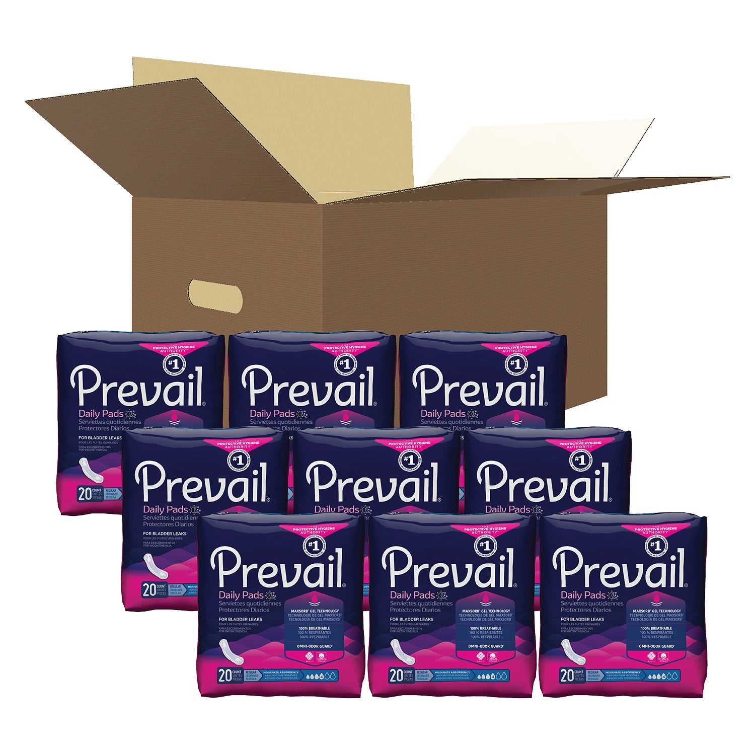 Prevail® Bladder Control Pads - Moderate 9.25" – Rely Medical Supply, LLC